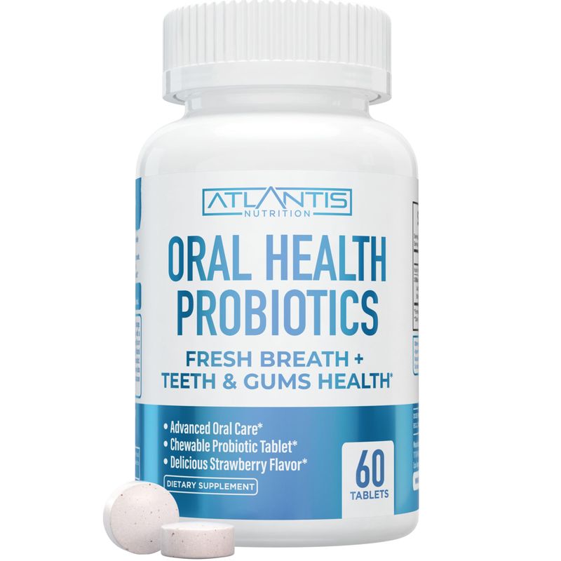 Oral Probiotics Chewable Tablet - Dental Probiotic for Gum Care & Teeth ...