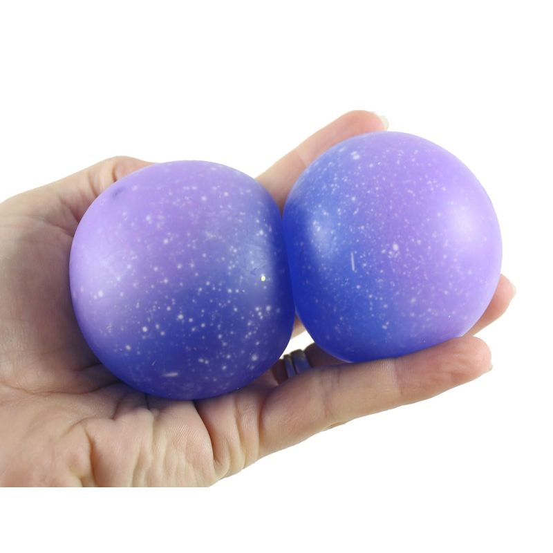 2 Galaxy Sugar Ball - 2.4" Syrup Molasses Thick Glue/Gel Stretch Ball ...