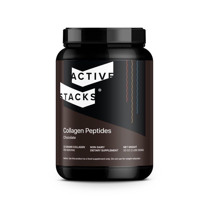 Active Stacks Collagen Peptides Protein Powder, Chocolate - Supports ...