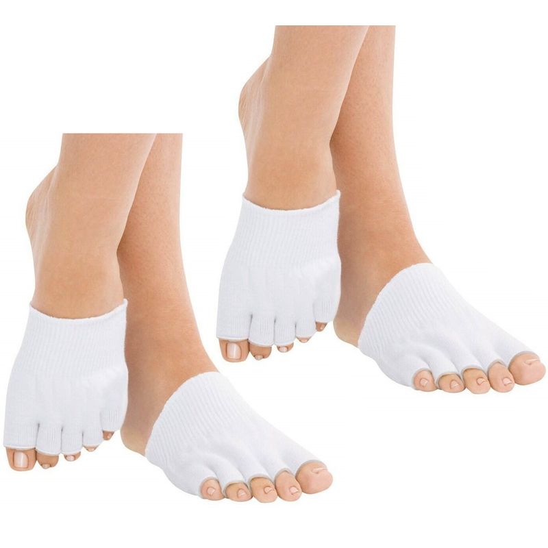 BcurbSox Toe Gel Lined Compression Socks Toes Separating Therapeutic ...
