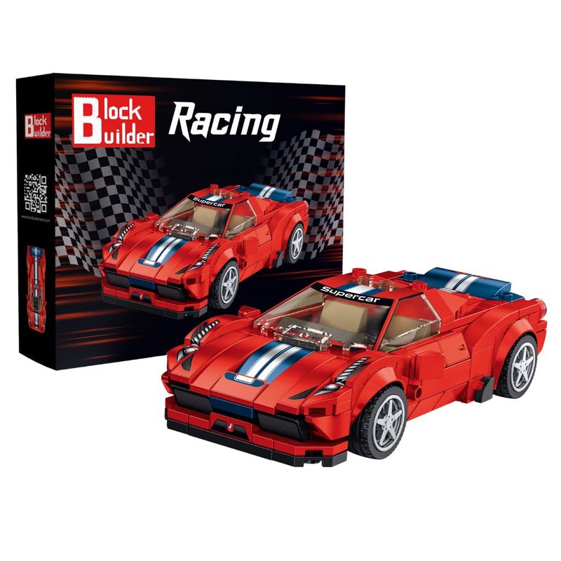 Block Builder Ferrari F8 Racing Car Building Block Set (306 Pieces ...