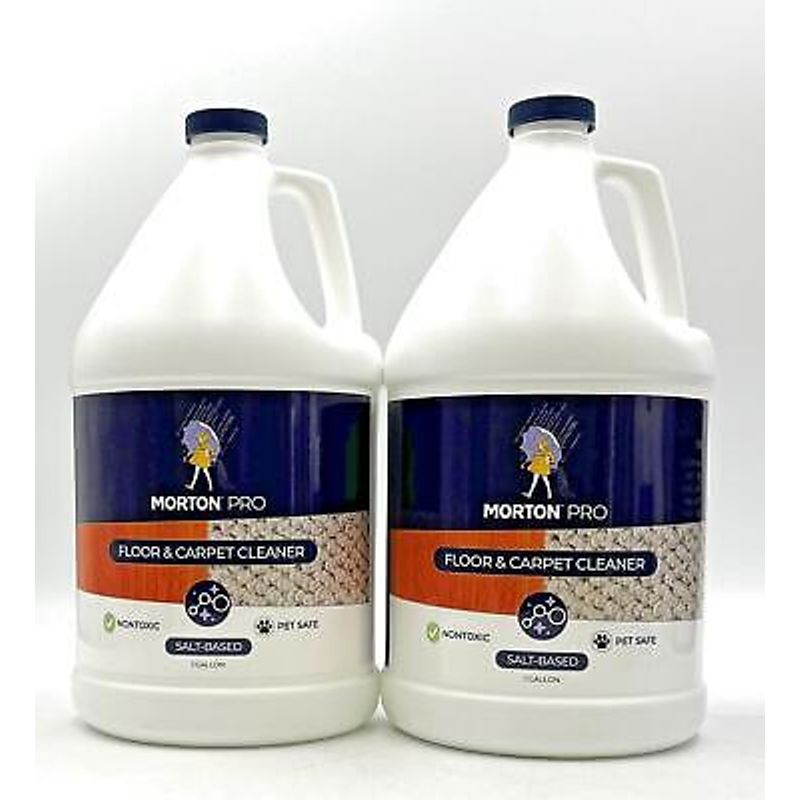 Morton Pro Salt-Based Floor Carpet Cleaner Pet Safe Gallon-2 Pack ...