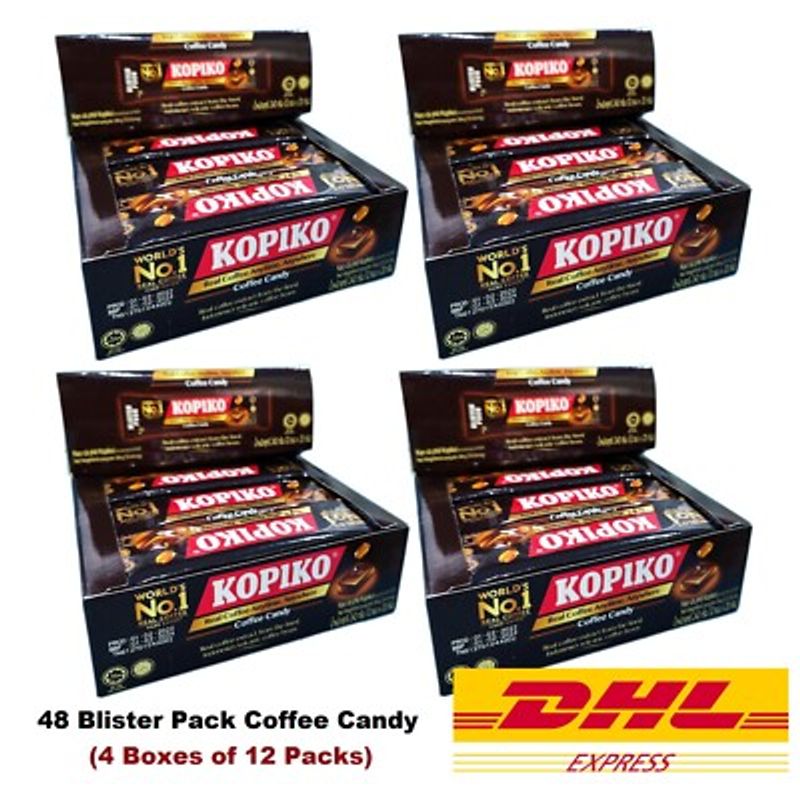48 x Kopiko Coffee Candy Blister Pack Original Hard Candy (Set of 4 ...