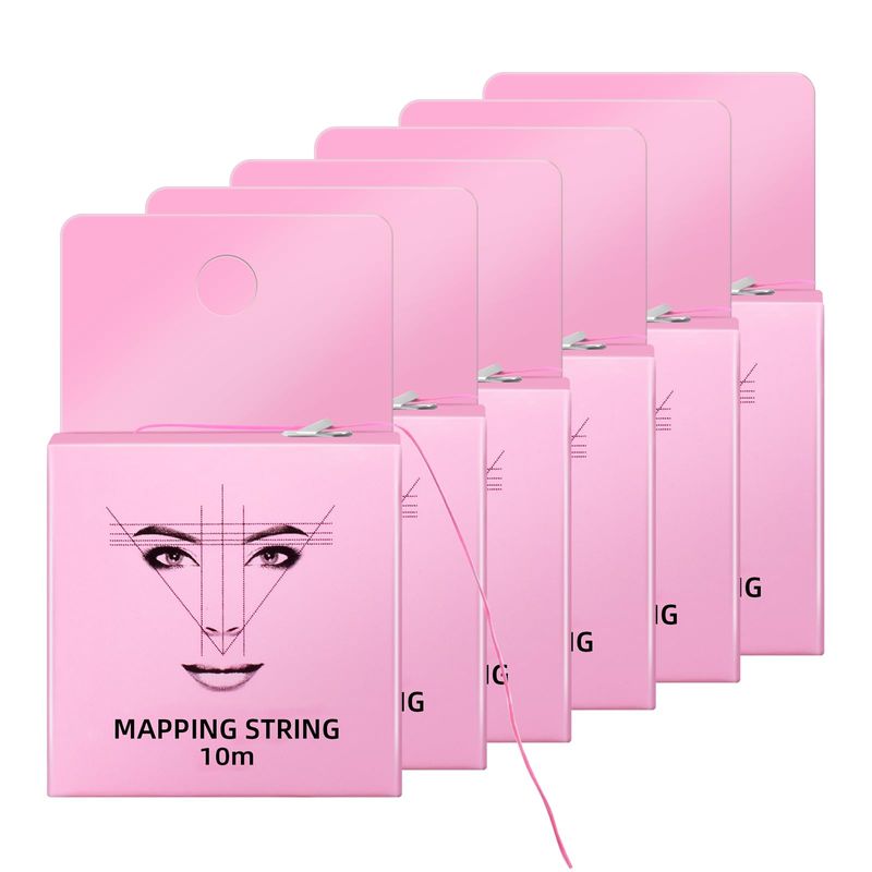 ATOMUS Eyebrow Mapping String 6pcs Pre-inked 10m(32ft) Microblading String for Brow Marking ...