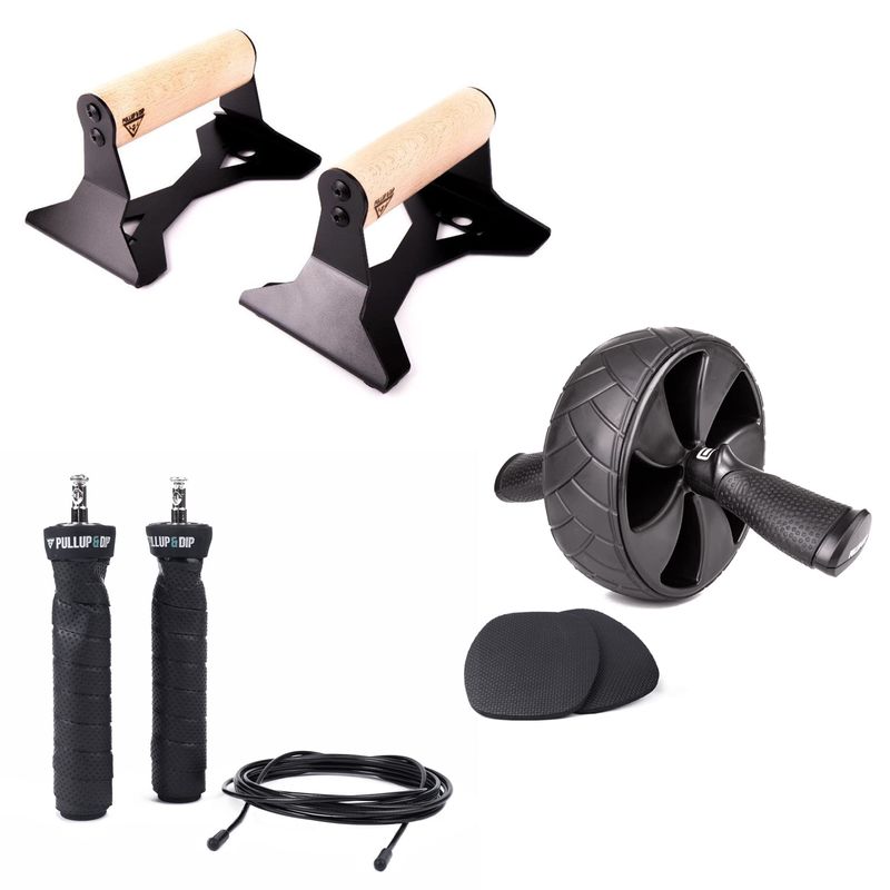 PULLUP & DIP Fitness Equipment Set - Push-up Handles with Ergonomic ...