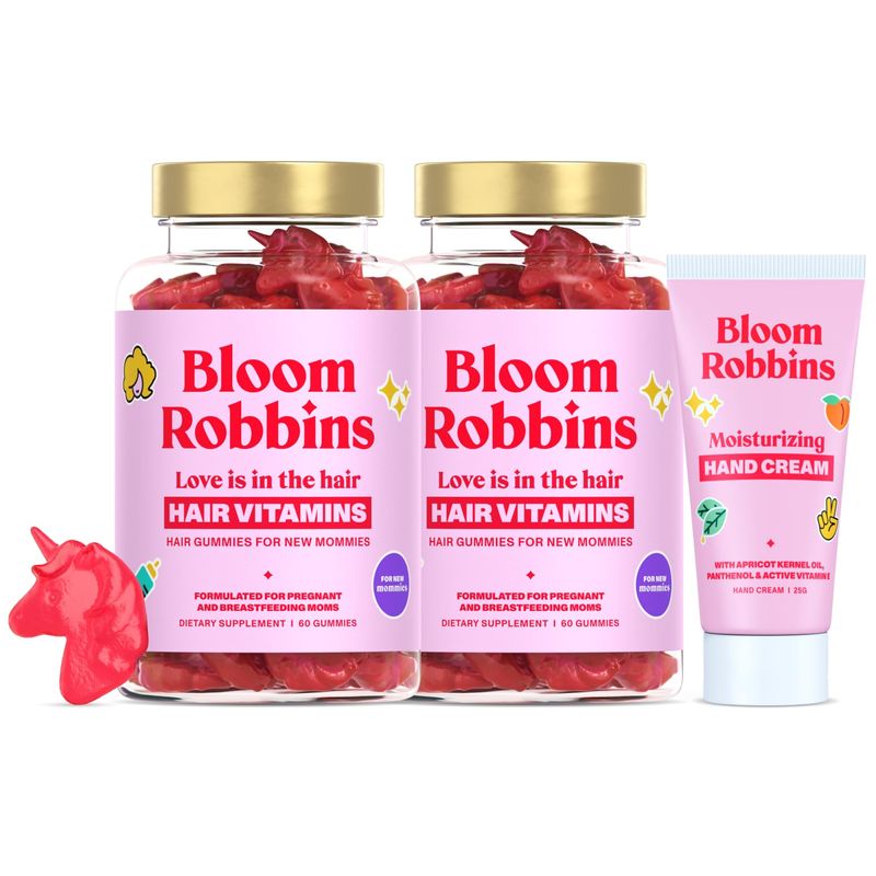 Bloom Robbins Hair Gummy Prenatal Vitamins for Women Pregnancy with ...