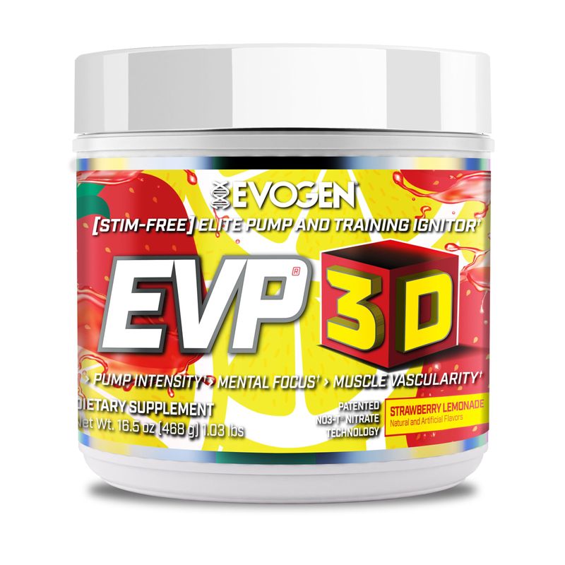Evogen EVP 3D Stim Free Pre-Workout | Muscle Pump & Vascularity, Mental ...
