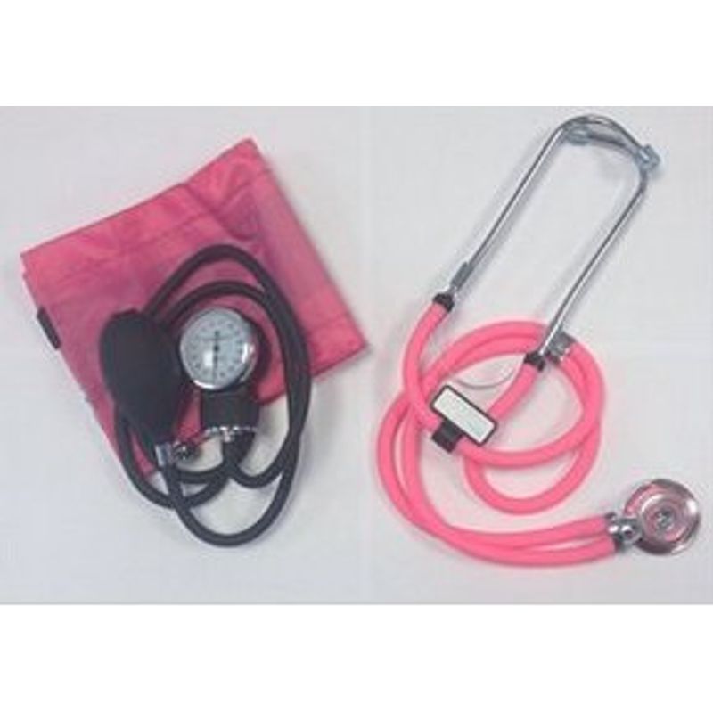 Timesco D05.305P Emerald Sphygmomanometer and Sprague Stethoscope Set ...