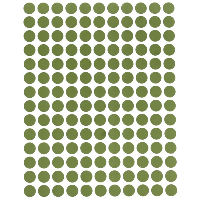 Royal Green Color Round Labels (1cm) 10mm Circles Dot Sticker Olive ...