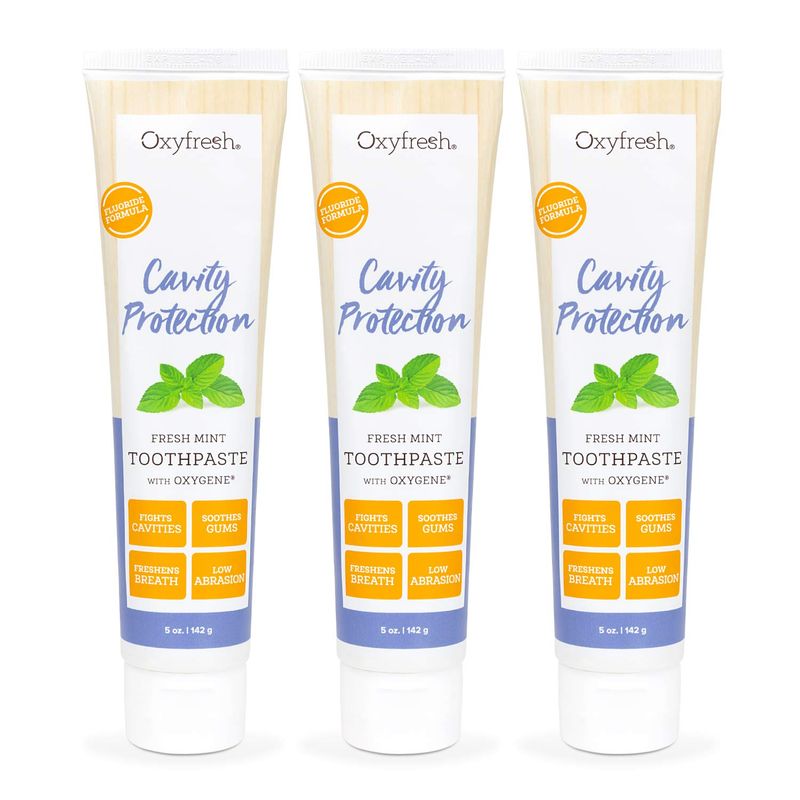 Oxyfresh Cavity Protection Fresh Mint Fluoride Toothpaste | Low ...