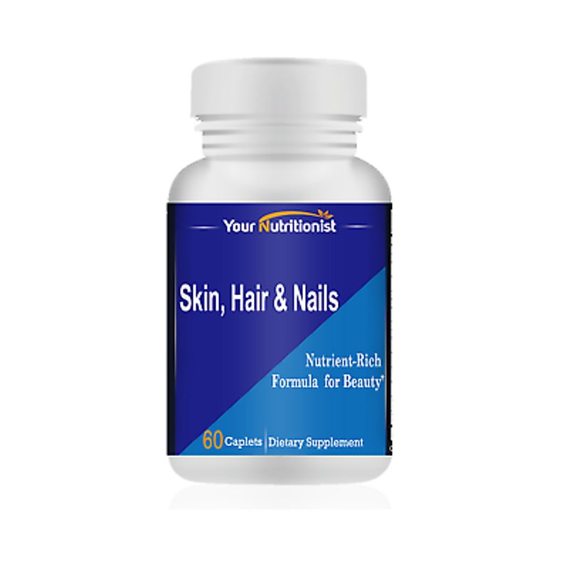 Your Nutritionist Skin, Hair, and Nails-Biotin- Choline - 60 Caplets ...