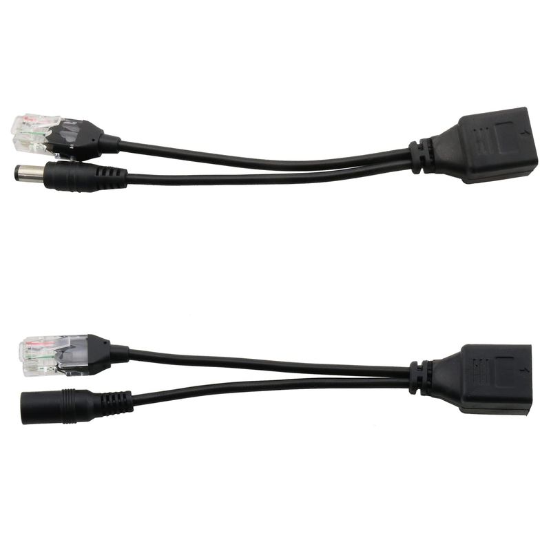 LUORNG POE Splitter Injector Kit 1Pair Power Over Ethernet Passive PoE ...