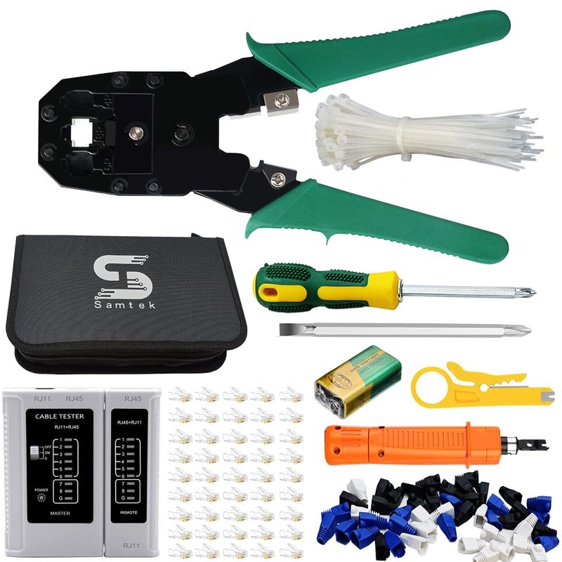 RJ45 Ethernet Network Tool Set 9-in-1 Professional Networking Cable ...