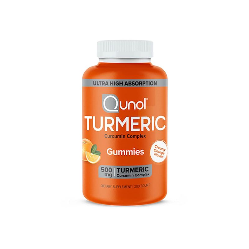 Qunol Turmeric Curcumin Gummies 500 mg Delicious Gummy Supplements ...