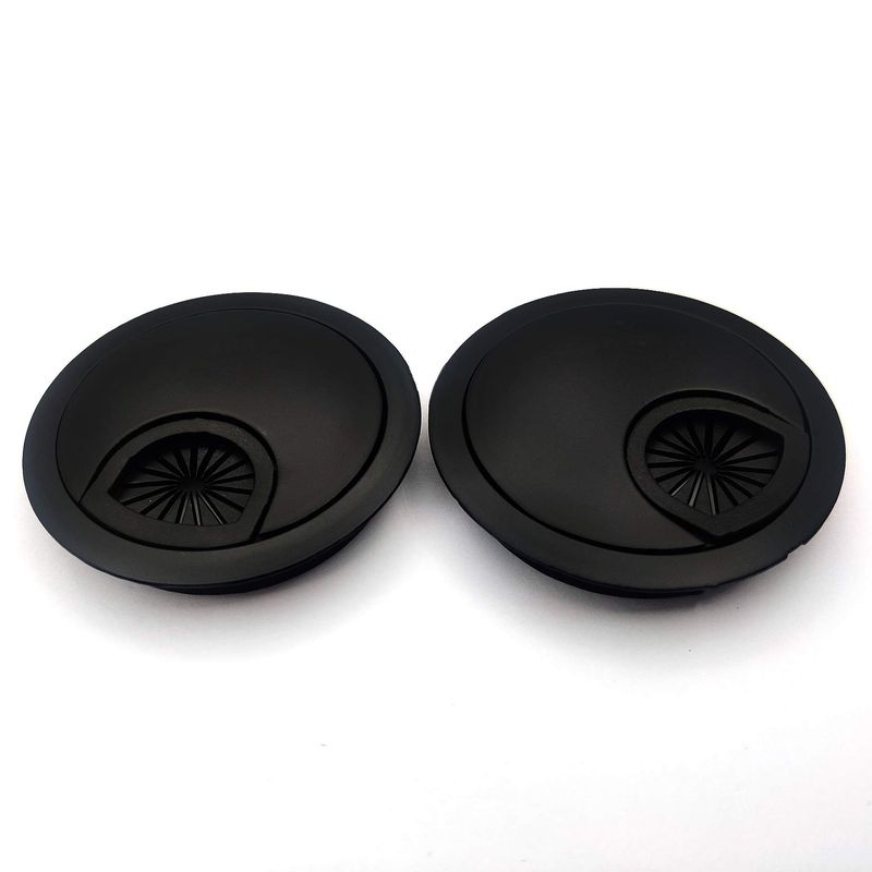 2 x Cable Grommet Desk, Cable Pass Diameter 60 mm, Desk Duct for Desks ...