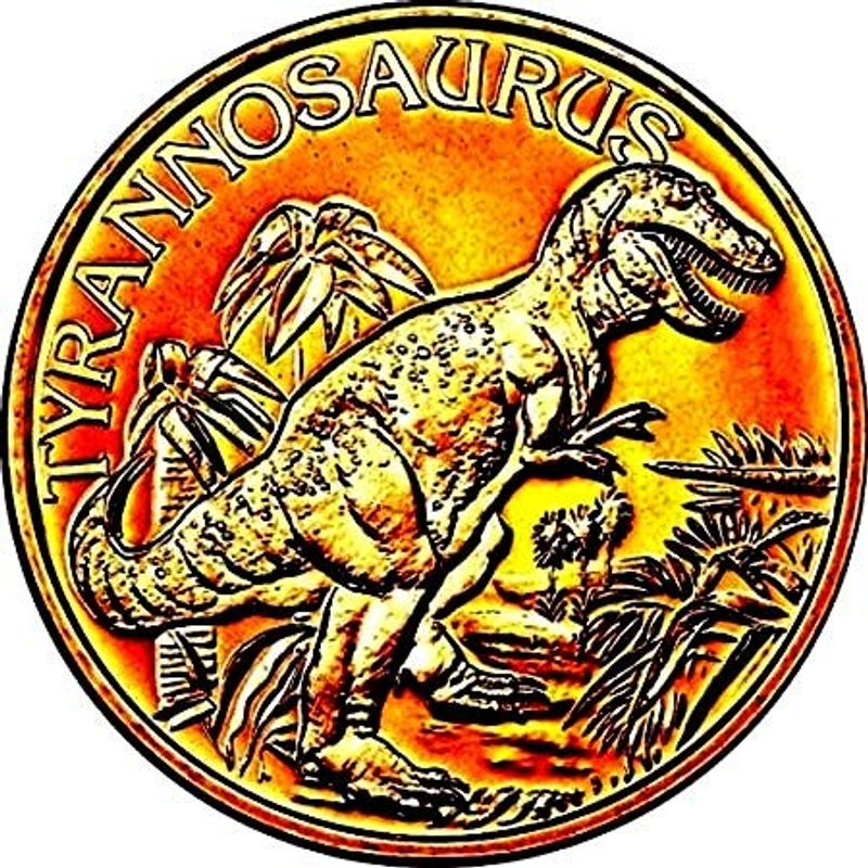 kwg77 T.REX MONSTER copper bullion coin collector coin SET 4 x 1oz ...