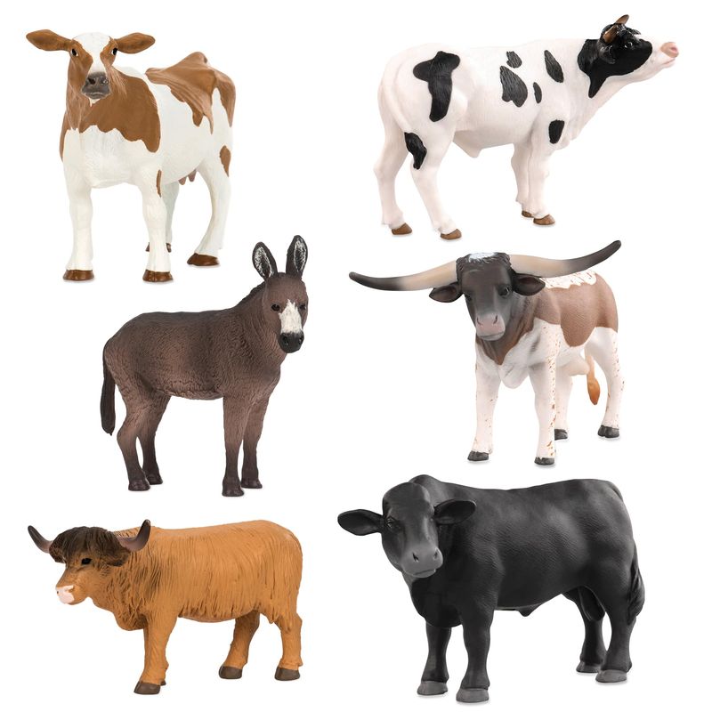 Terra by Battat – 6 Pcs Farm Animal Toys – Realistic Plastic Animal ...