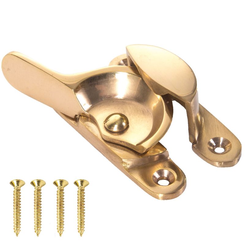 2X Brass Sash Window Fitch Fasteners & Screws - Online Marketplace ...