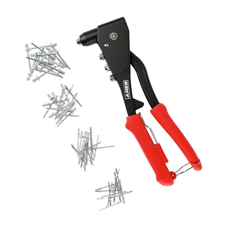 ARES 70017 - Professional Pop Rivet Gun with 60 Rivets - Rivet Sizes 3/ ...