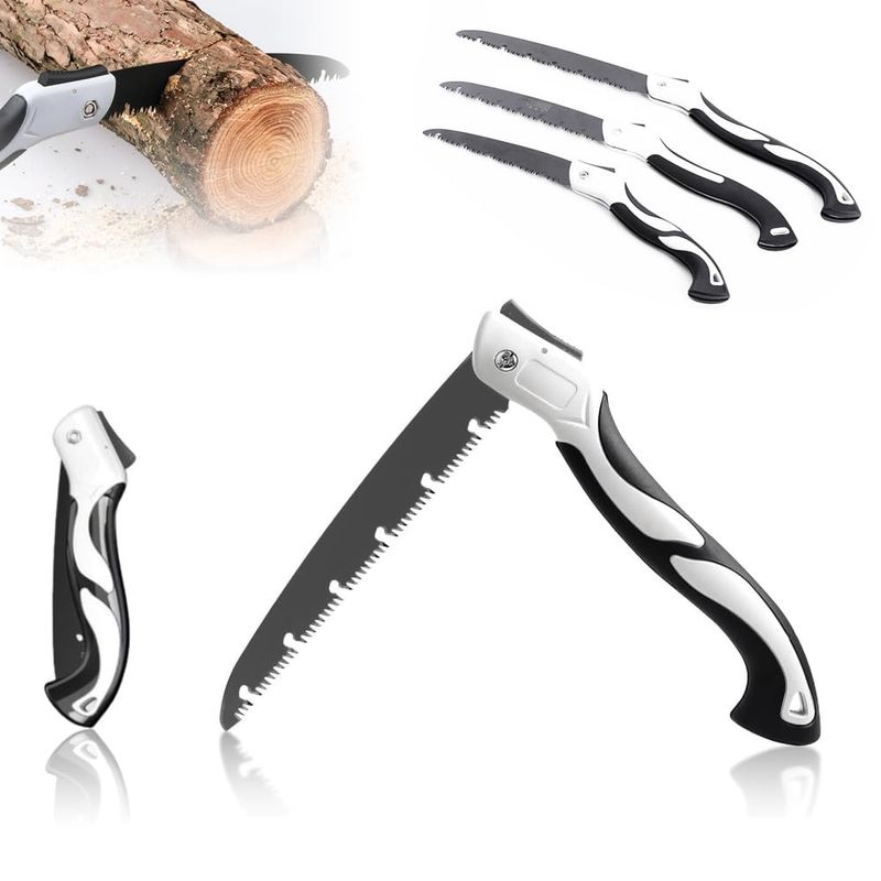 Hand Saw for Wood Cutting,3Pcs Folding Hand Saws,Portable Bow Saw for ...