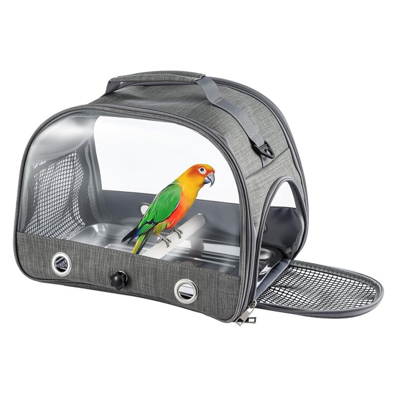 Bird Carrier Carrier Portable Small Parrot Travel Cage Breathable ...