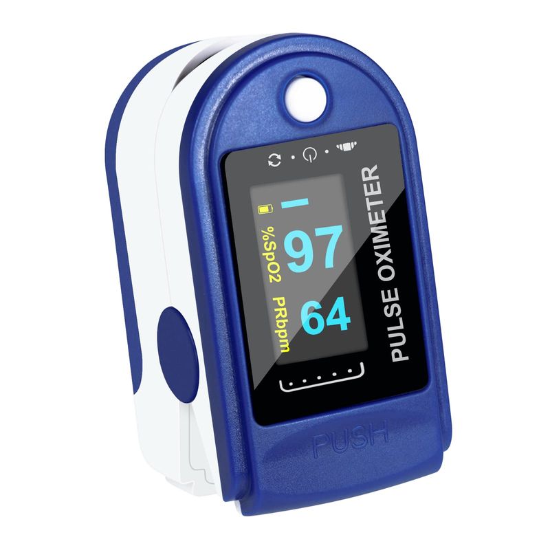 Easy@Home Fingertip Pulse Oximeter, Rotatable OLED Display to Show ...