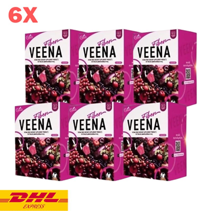 6x Veena Fiber Drink Powder Purple Vegetables Help Excretion Natural ...