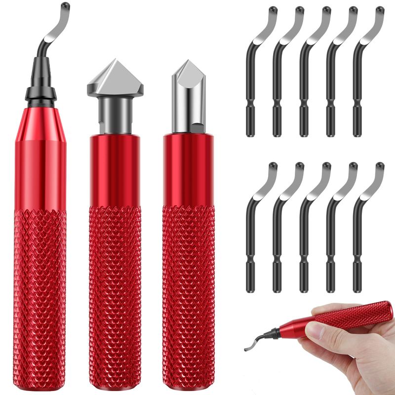 Shuiling Deburring Tool, Deburring Reamer, 12/13 Piece Set, Deburring ...