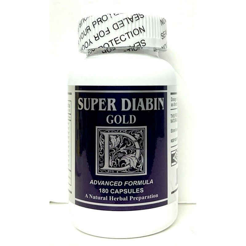 Super Diabin Gold Advanced Formula 180 Capsules Natural Diabetic Health ...