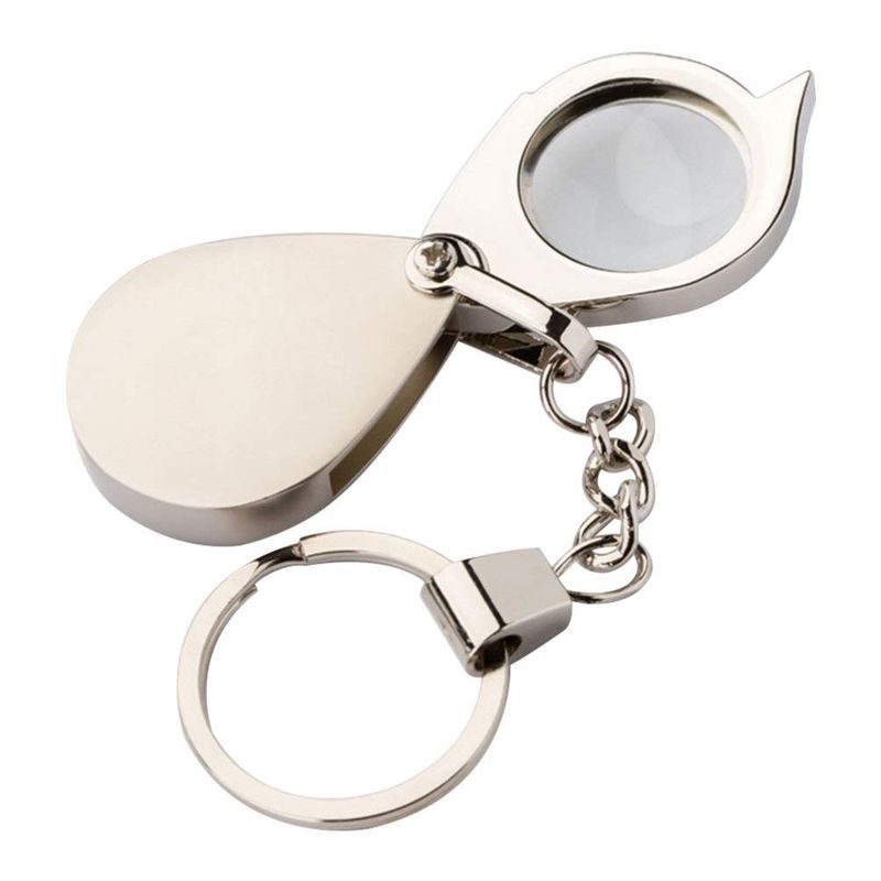 EXCEART Magnifying Glass Keychain 15x Handheld Pocket Magnifier Small ...