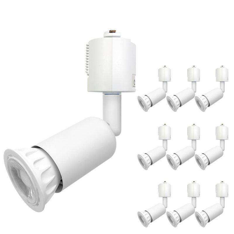 10 Pack White 40W Equivalent, Duct Rail Spotlight Fixtures and LED ...