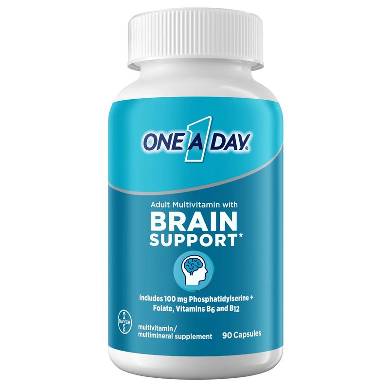 One A Day Multivitamin with Brain Support, 90 Capsules ---FREE SHIPPING ...