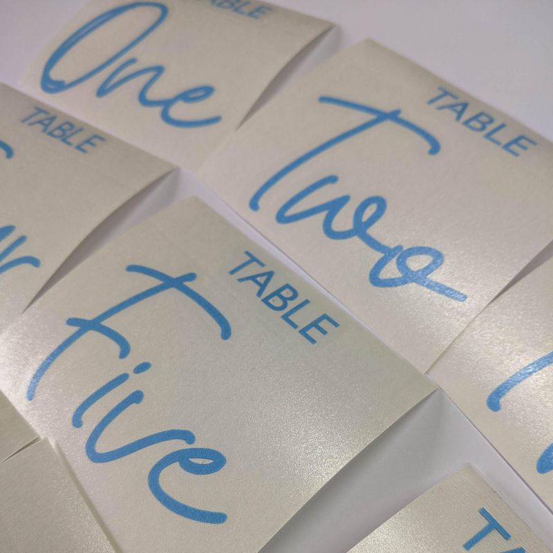 Wedding Table Number Vinyl Decal Stickers, Fit 4 x 6 inch Frame Or ...