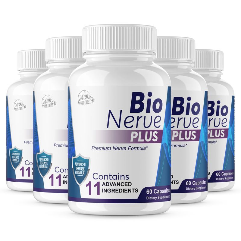 Bio Nerve Plus Premium Nerve Formula - 5 Bottles 300 Capsules - Online ...