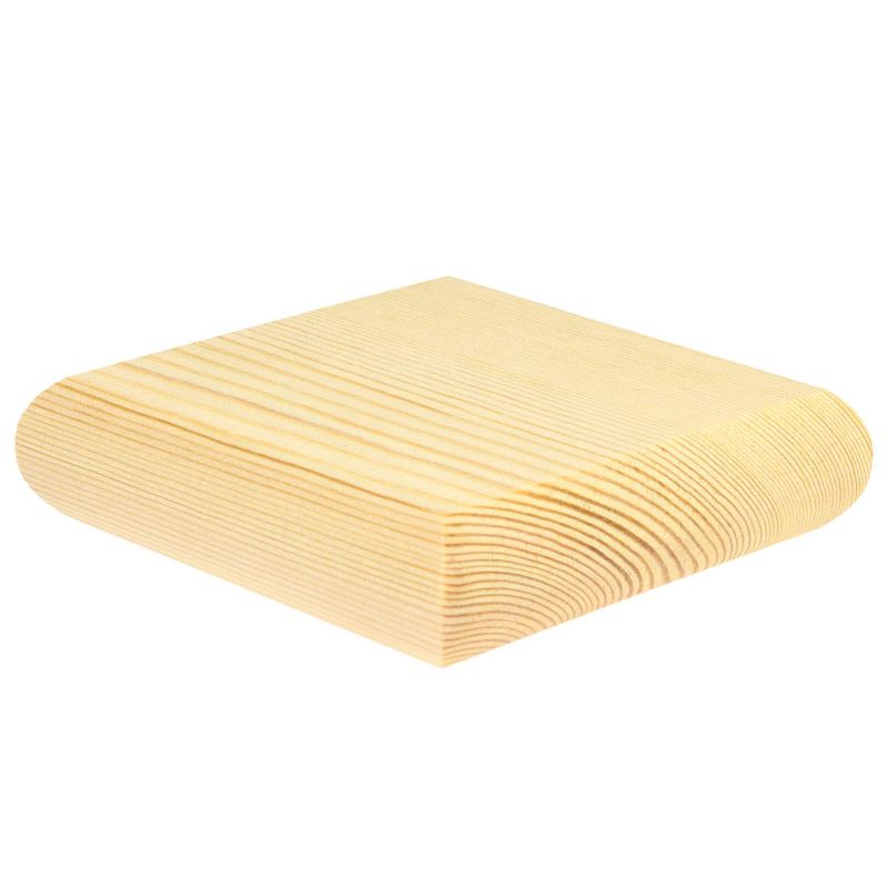 Pine Flat Newel Cap Rebated to fit a 90mm Newel Post - Online ...