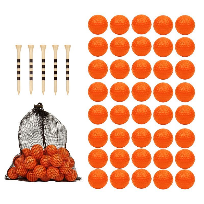 Bac-kitchen 40 Pack Foam Golf Practice Balls - Realistic Feel and ...