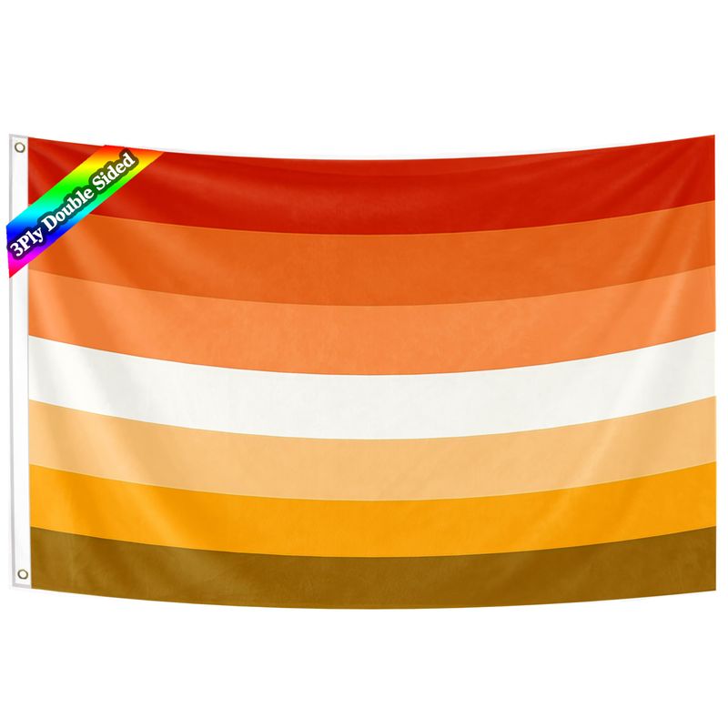 MTTUOU Butch Lesbian Pride Flag 3x5ft Double Sided 3 Ply Vivid Color ...