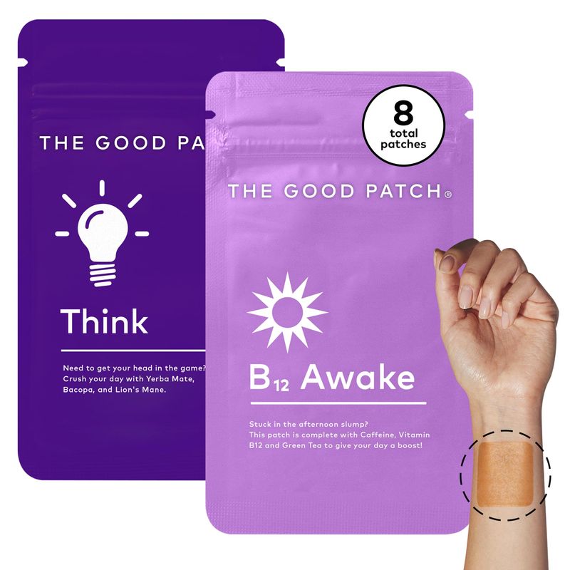 The Good Patch Weekday Hustle Duo, Natural Patches, B12 Patches Awake ...