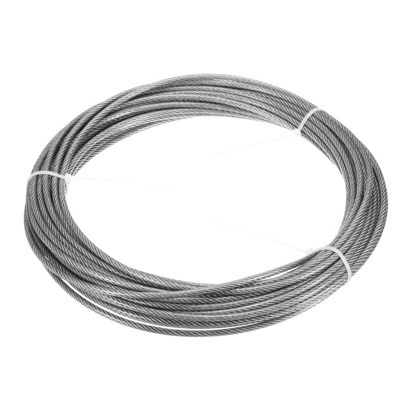 uxcell 5/32"(4mm) 304 Stainless Steel Cable Wire Rope 7x7 Strand Core ...