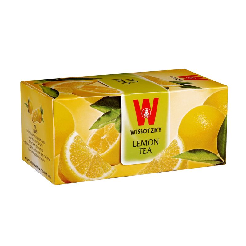 Wissotzky Bright Lemon Black Tea (6 Pack - 120 Tea Bags) | Zesty Lemon ...