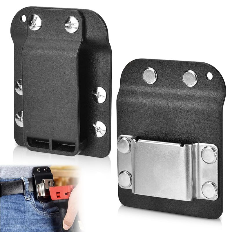 PRITOK Drill Holder for Tool Belt: Up to 2" Low Profile Clip, Quick ...