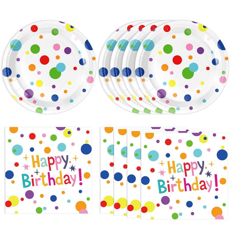 40PCS Happy Birthday Decorations Happy Birthday Party Supplies Set ...