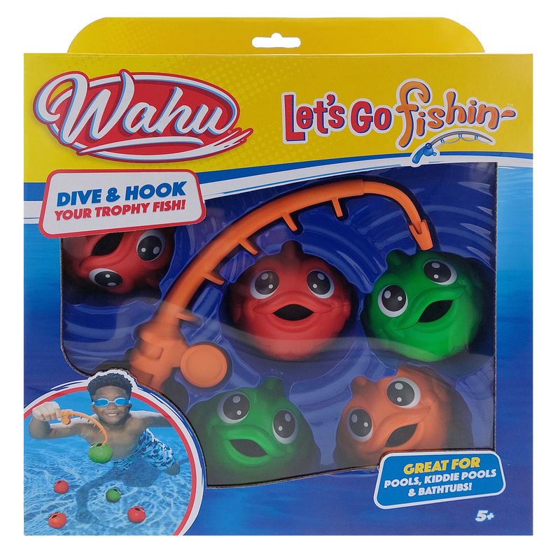 Wahu Let's Go Fishin' 6-Piece Kids Pool and Bath Toy Set for Ages 5 ...