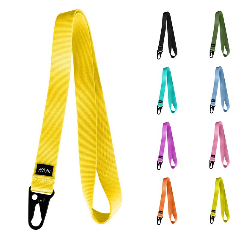 FFIVE Real Nylon Lanyard Neck Strap for Hanging Keys Cell Phone ID ...