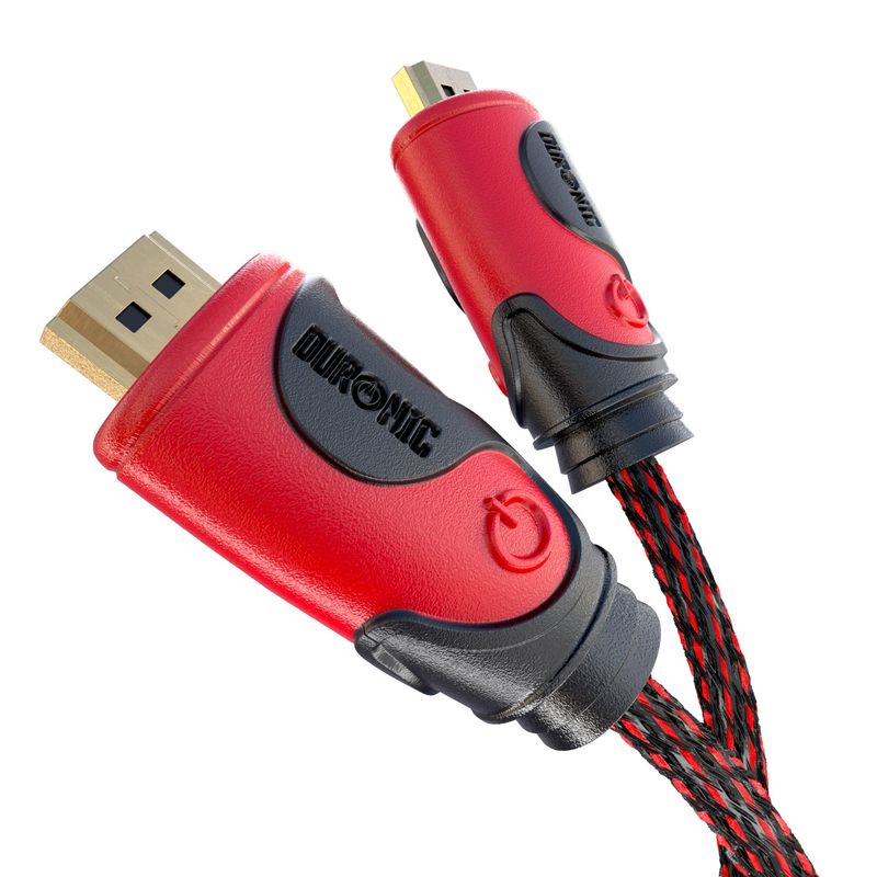 Duronic HDMI 2.0 Cable [ HDC03 /1] | 1 Metre | BLACK | 2160p 4K Ultra ...