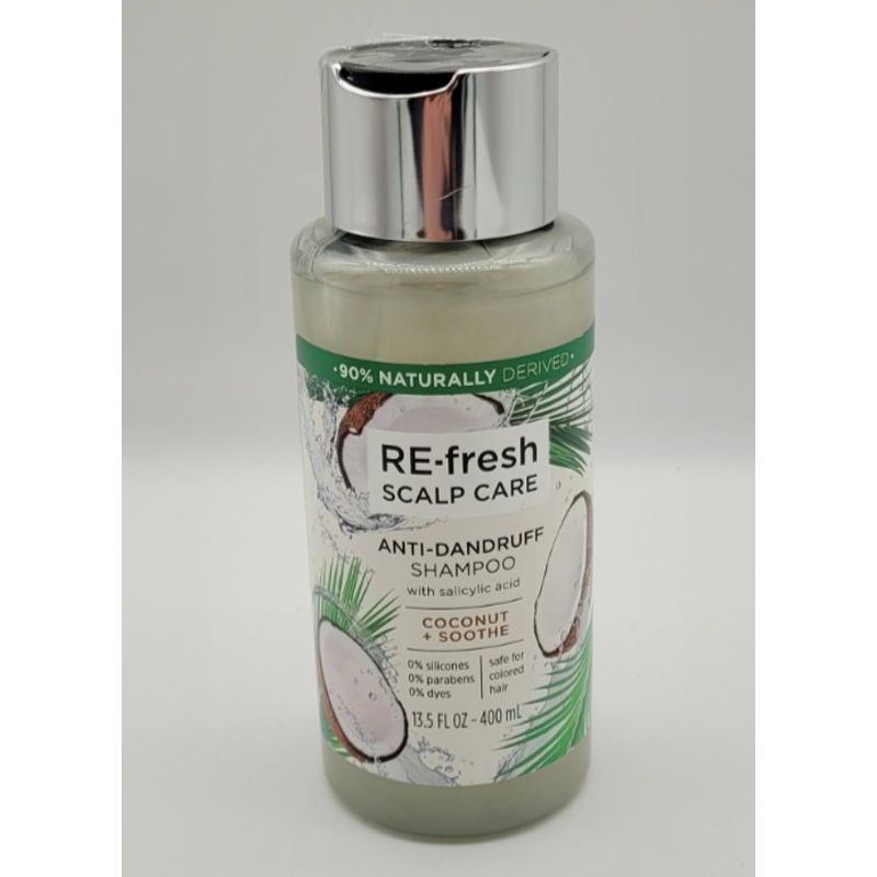 Re-Fresh Scalp Care Anti-Dandruff Shampoo with salicylic acid Coconut ...
