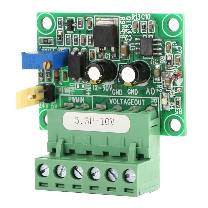 Jadeshay PWM Voltage Converter Module 3.3V PWM Signal to 0-10V PWM ...
