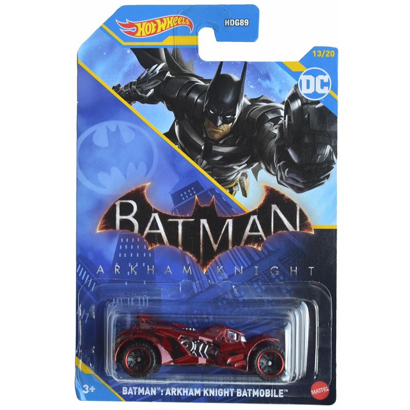 Hot Wheels Arkham Knight Batmobile, Batman 13/20 [red] 1:64 Scale die ...