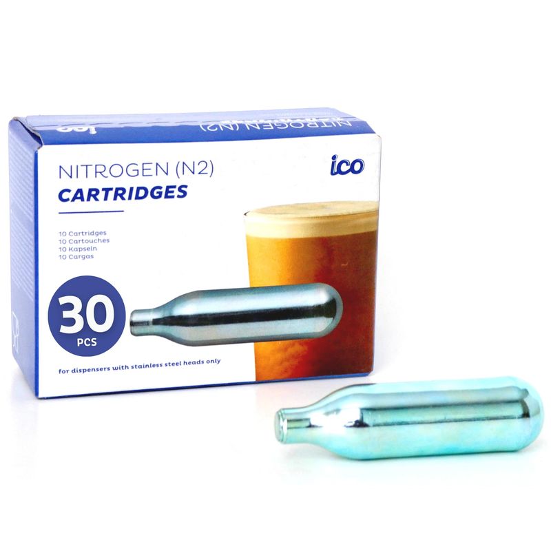 ICO 30pcs Nitrogen Cartridges, N2 Cartridges for Nitro Cold Brew Coffee ...