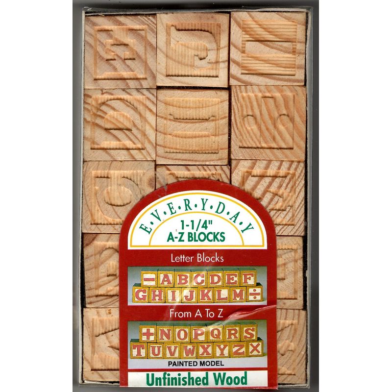Everyday A-Z Letter Blocks 1-1/4" A-Z Blocks - Online Marketplace ...